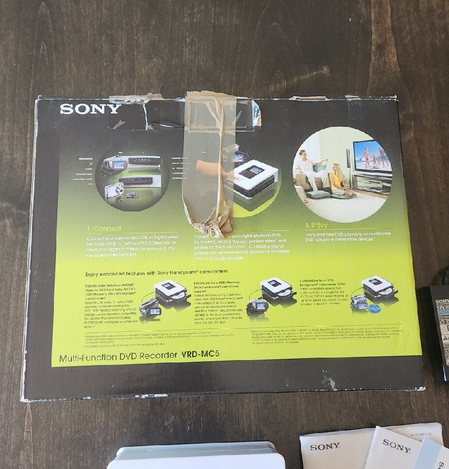 Sony DVD Recorder VRD-MC5 DVDirect Multi-Function VHS to DVD Converter ...