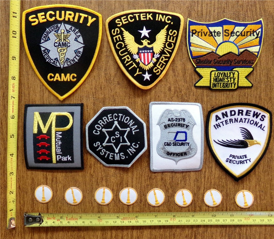 SECURITY & CORRECTIONS PATCH LOT: 50+ Piece Mixed Law Enforcement ...