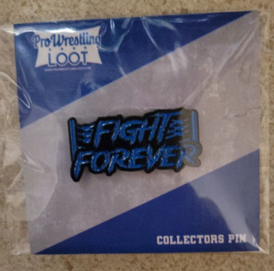 Fight Forever Lapel Pin Pro Wrestling Loot | eBay