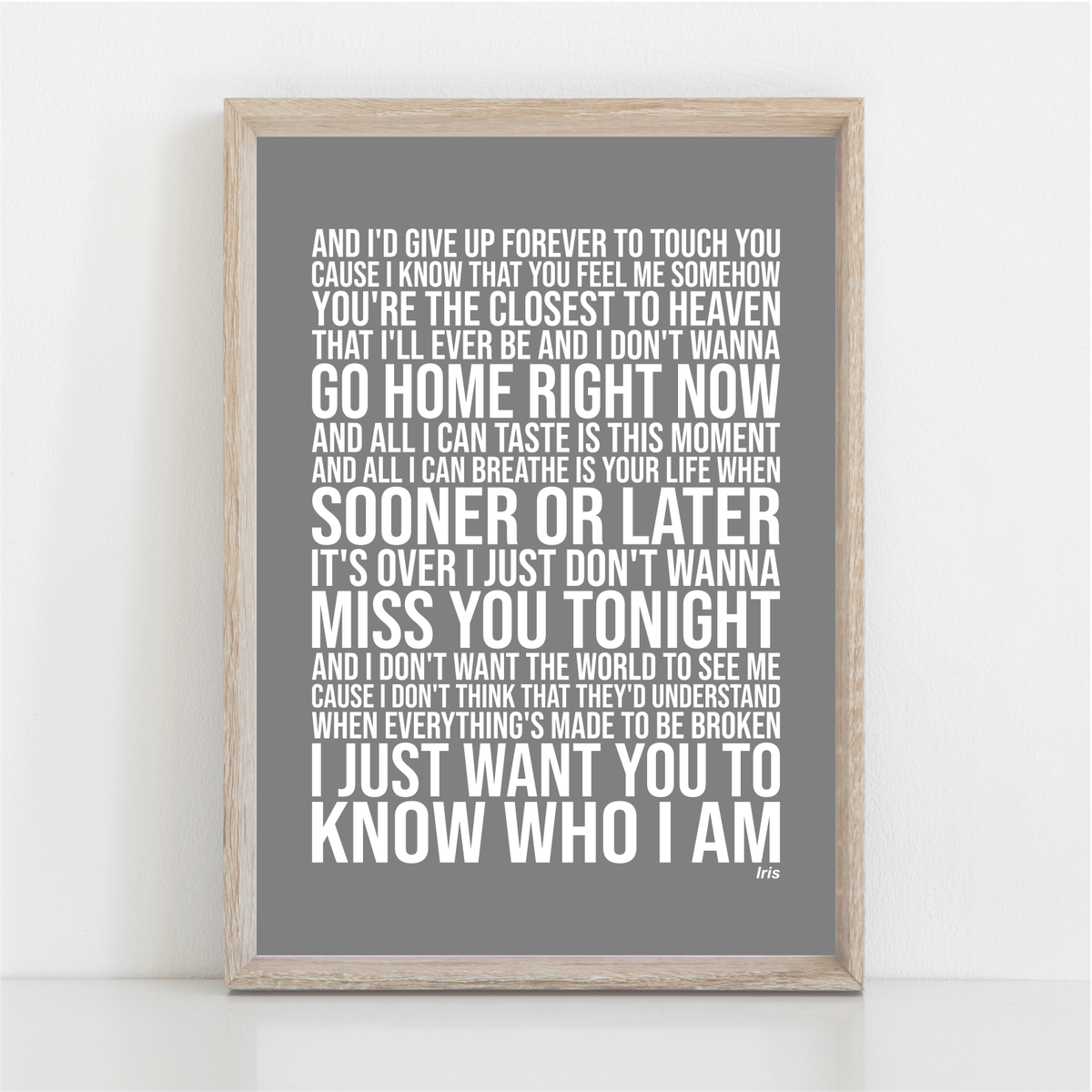 Iris Song Quotes 43 Music Ideas | Lyrics, Music Lyrics, Words