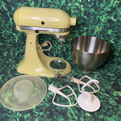 Vintage KitchenAid Stand Mixer K45 Avocado Green With Bowl ...