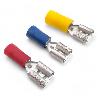 Insulated Female Spade Terminals Crimp Connector Electrical Terminal ...