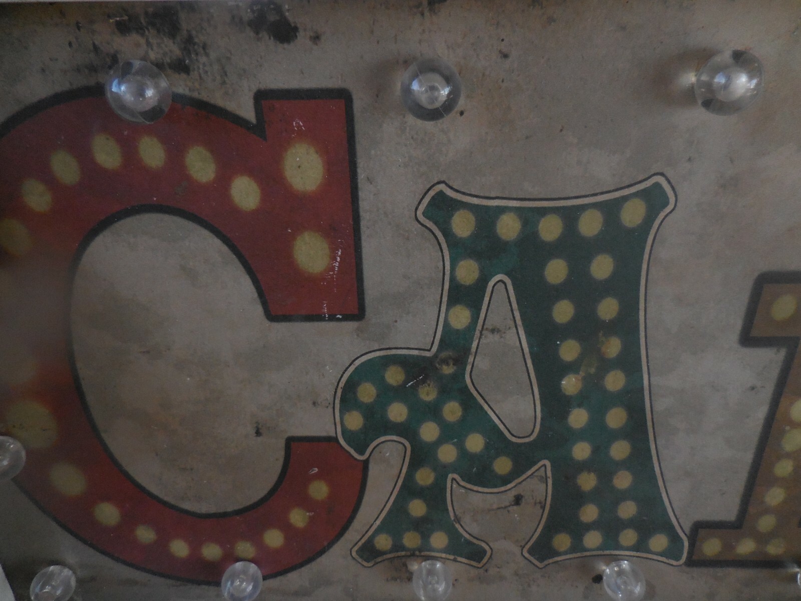 Vintage Hand made CAFE Wooden shadow-box lighted Wall Sign, 23 3/4" L ...