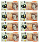 Edible British Pound Money Cupcake Toppers – GBP Notes Icing/Wafer ...