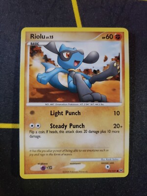 Pokémon Riolu 91/127 Platinum Base Set Common TCG | eBay