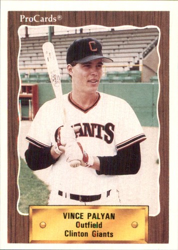 Vince Palyan 1990 ProCards #2564 RC Clinton Giants *AutographDen* | eBay