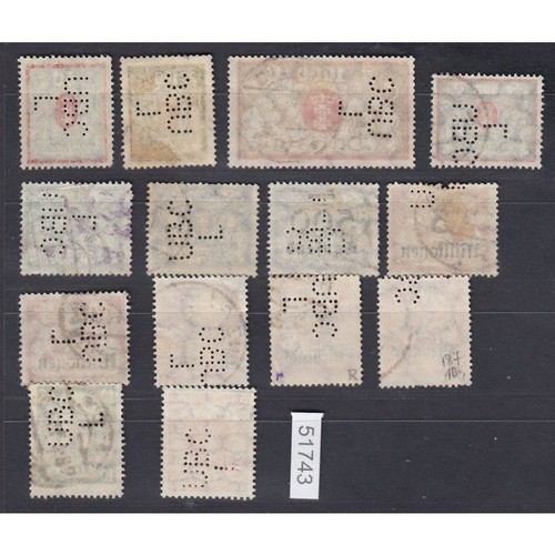 Danzig Estampillé Firmelochung Perfin United Baltic Corp. Ltd. | eBay