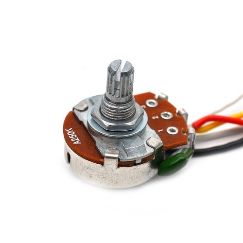 JB Guitar Bass Wiring Harness Prewired Kit 250K Big Pots 2 Volume 1 ...