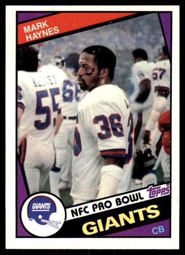1984 TOPPS* MARK HAYNES NEW YORK GIANTS #317 | eBay