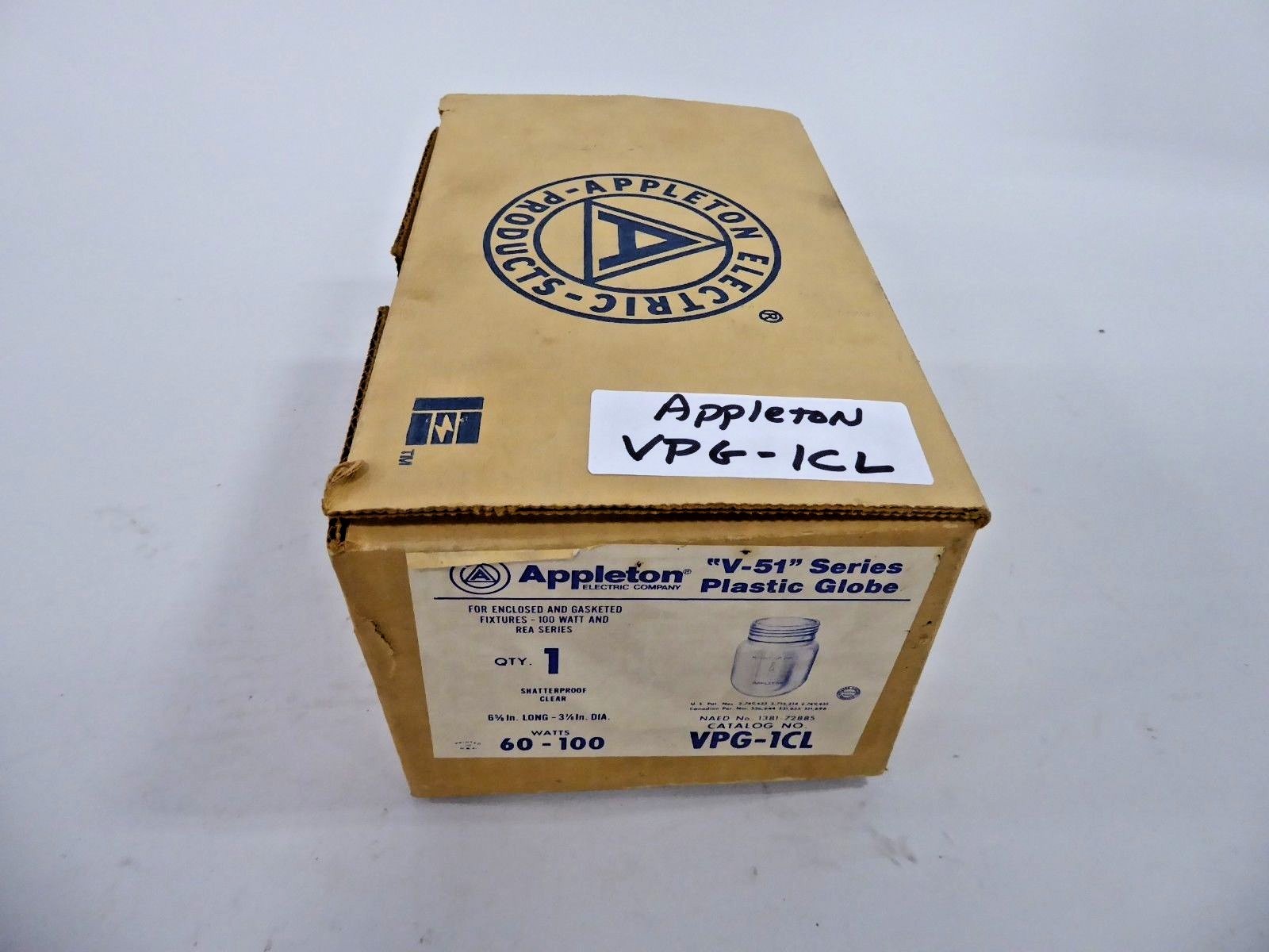 Appleton VPG-1CL Plastic Globe V-51 Series | eBay