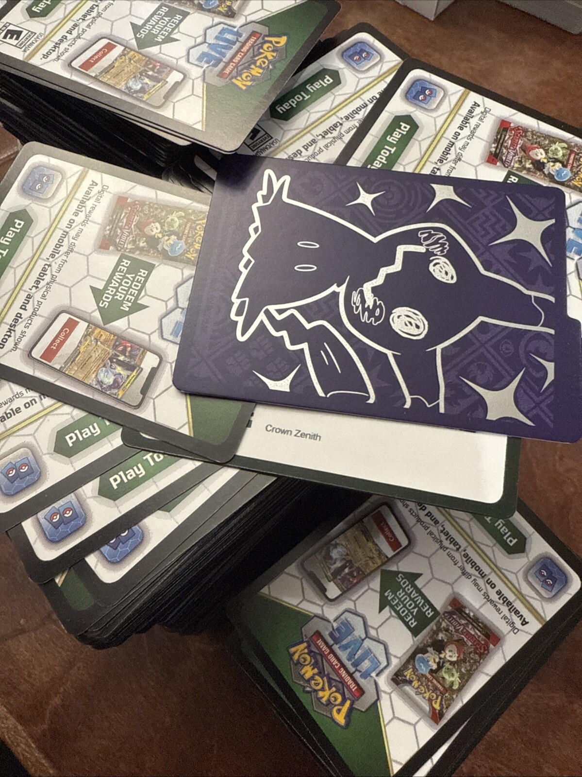 20x Pokemon TCG LIVE Booster Code Cards Crown Zenith Sent via Message ...