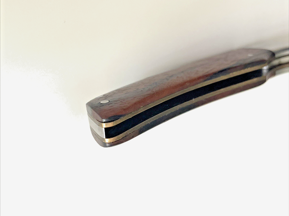 Gerber 1007 Folding Hunter II Knife Ebony Wood Handle Sakai Japan 1983 ...