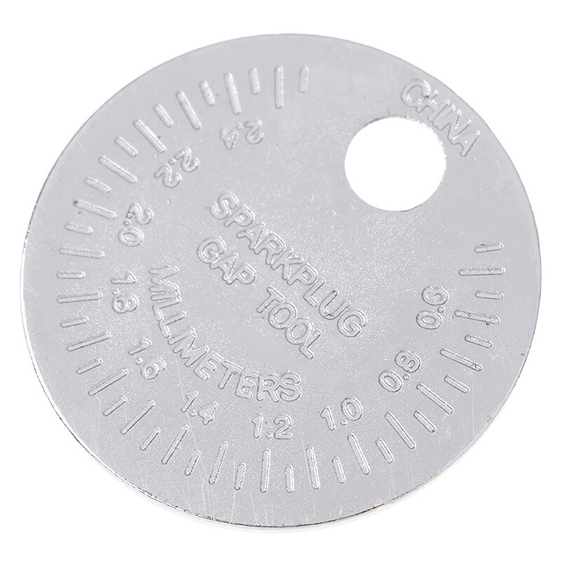 1PC 0.6-2.4mm Range Coin-Type Spark Plug Gage Gap Tool Feeler Spark ...