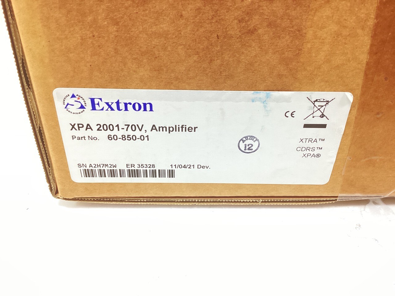 Extron XPA 2001-70V Amplifier - 60-850-01 | eBay