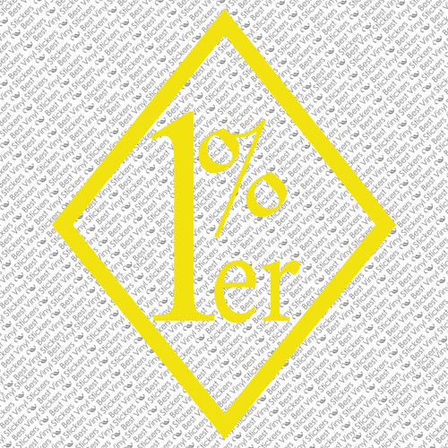 1% er ONE PERCENT PERCENTER OUTLAW SUPPORT BIKER VINYL DECAL STICKER ...