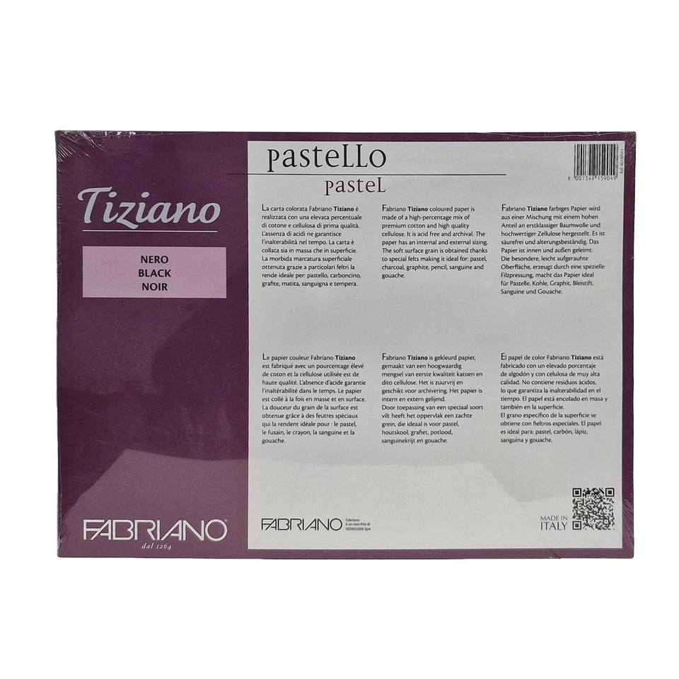 Fabriano Tiziano BLACK Pastel Paper 30 Sheets 160gsm 12" x 16" | eBay