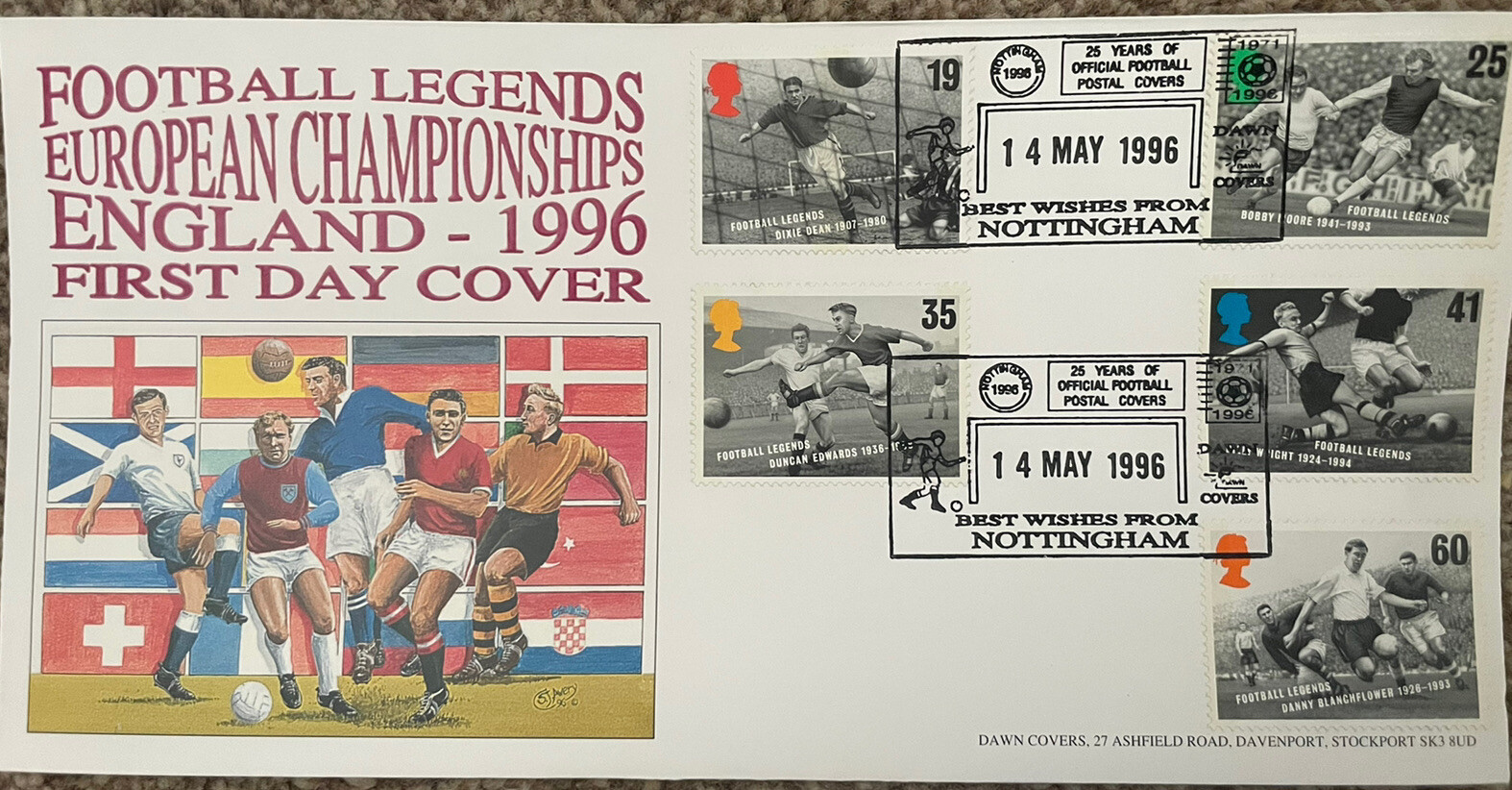 Nottingham Forest Football Legends 1996 ‘Large’ Dawn First Day Cover ...