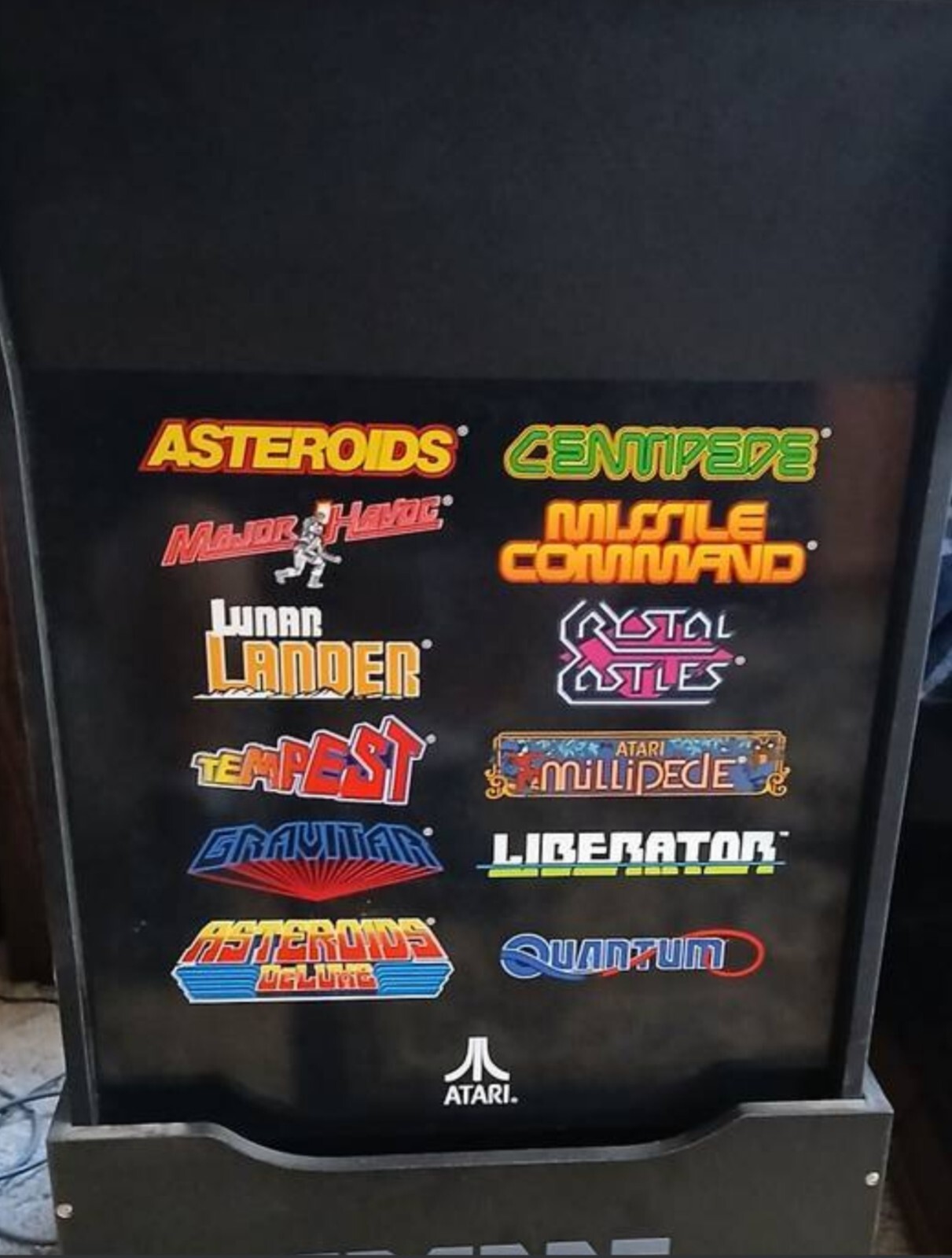 Arcade1Up Atari Deluxe 12-In-1 Arcade Machine with Riser. Asteroids ...