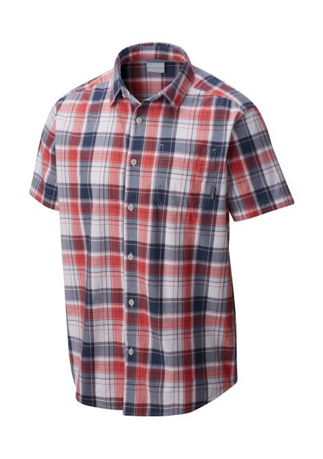 NWT Columbia Thompson Hill II Short Sleeve Plaid Yarn Dye Shirt Sz S/M ...