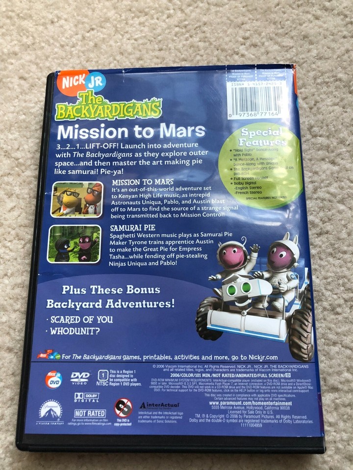 The Backyardigans: Mission to Mars (DVD, 2006) 97368771642| eBay