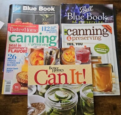 Ball Blue Book And Other Canning Books - 5 Total | eBay