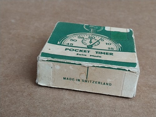 Vintage Accro Swiss Made 1/10 Antimagnetic Stopwatch Pocket Timer ...