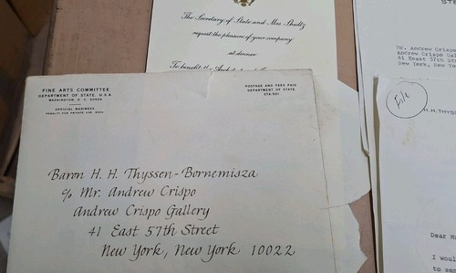 Baron Hans Heinrich Von Thyssen-Bornemisza Correspondences with Andrew ...