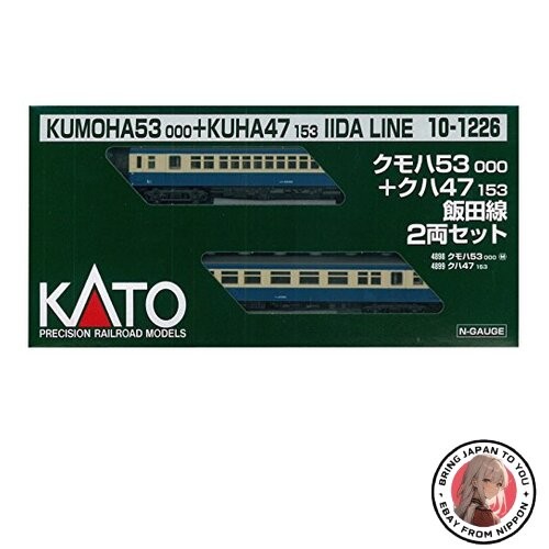 New KATO N Gauge KuMoHa 53000 + KuHa 47153 Iida Line 2-Car Set 10-1226 ...
