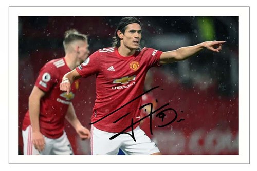 EDINSON CAVANI Signed Autograph PHOTO Fan Gift Signature Print ...
