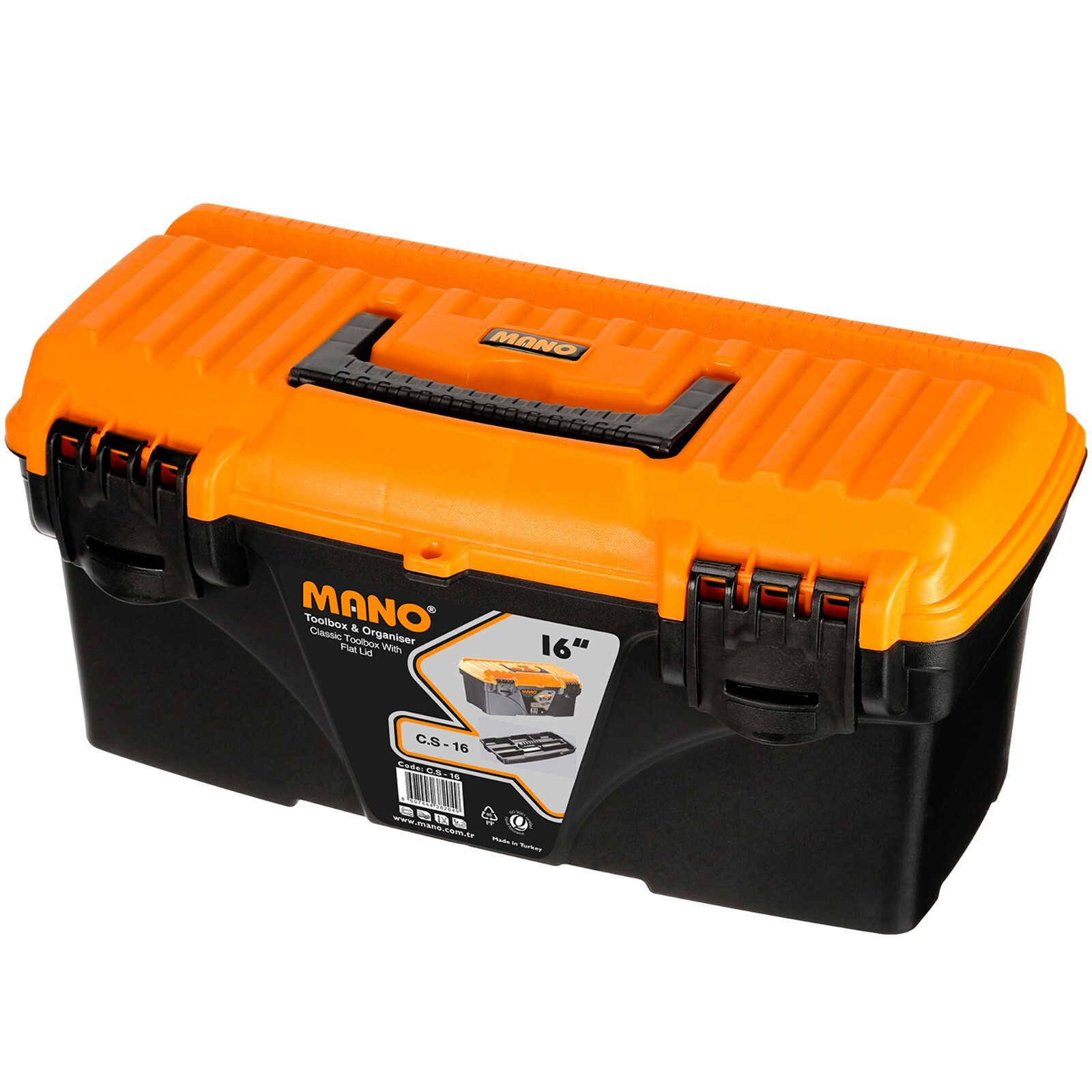 Large Plastic Toolboxes Chest Lockable Lid Removable Storage ...