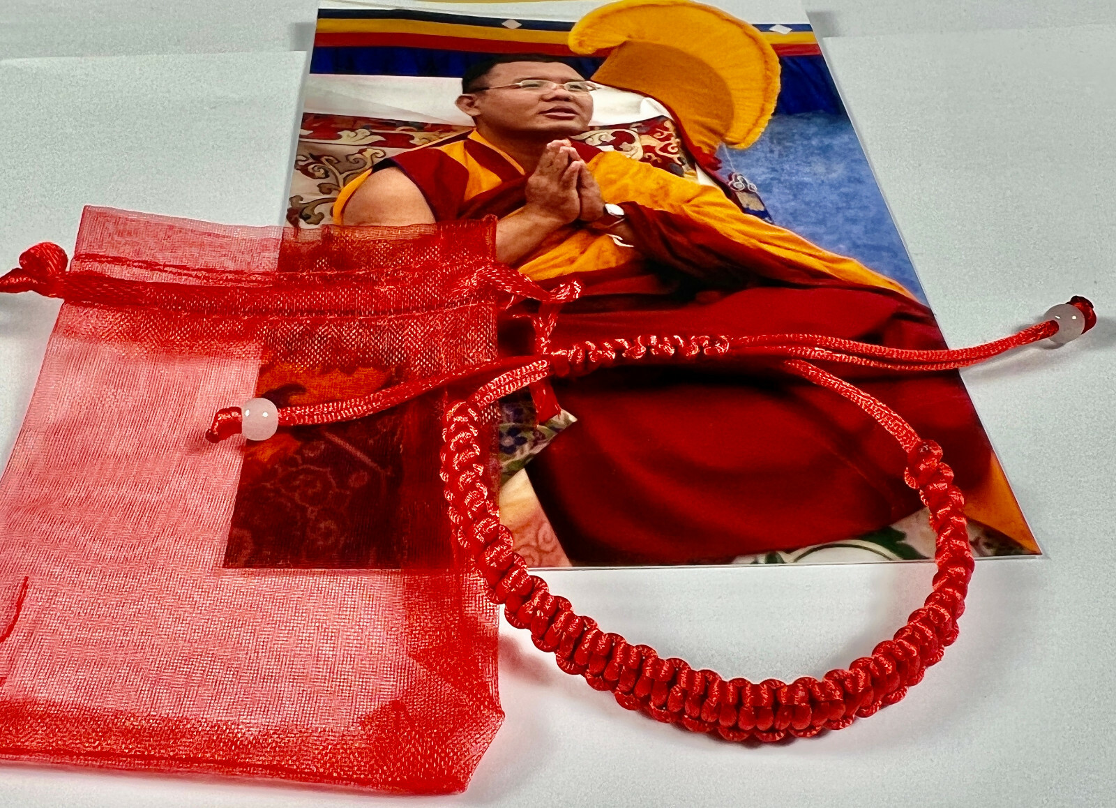 1 x SAI SIN Sacred RED BUDDHA BRACELET blessed Buddhist Monk Luck THAI ...