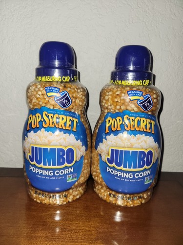 Lot Of 2 Pop Secret Jumbo Popcorn Kernels Extra Large 50Oz Jars Big 3 ...