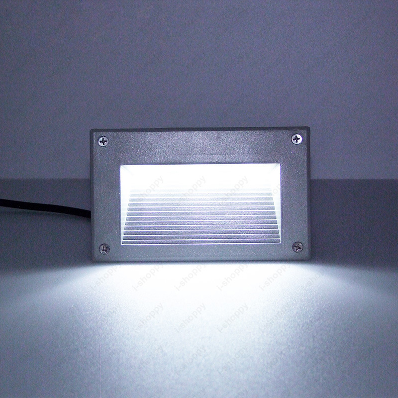 3W LED Outdoor Wall Light Step Stairs Lamp Fixture+Junction Box Yard ...