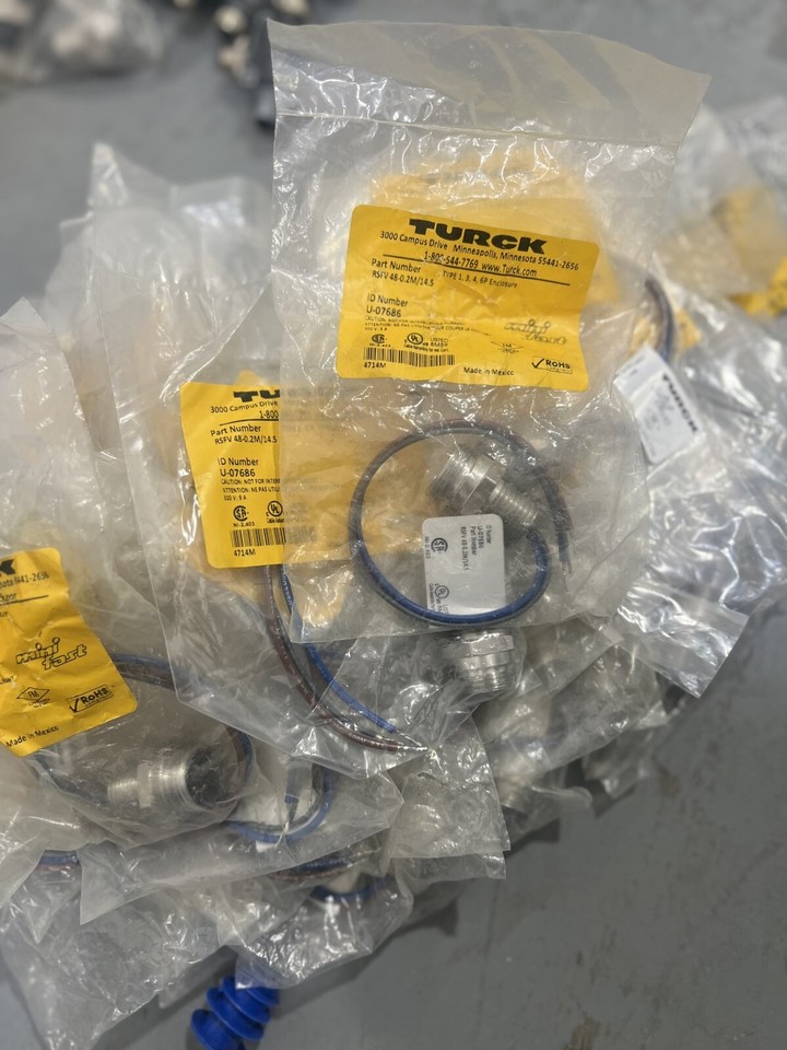 NEW IN PACKAGE Turck Part #RSFV 48-0.2M/14.5 Connector | eBay