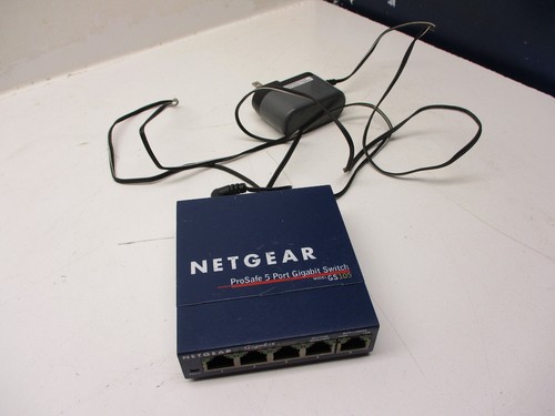NetGear ProSafe GS105 v4 5-Port Gigabit Ethernet Switch W/ AC power ...