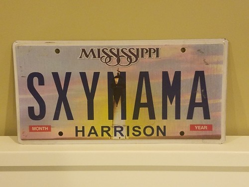 MISSISSIPPI MS VANITY LICENSE PLATE SXYMAMA SEXY MAMA MOM MILF HOT ...