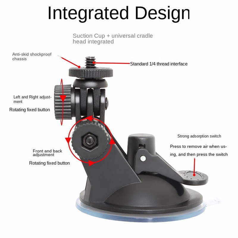 Car GPS DV DVR Universal Mini Suction Cup Mount Tripod Holder Car Mount ...