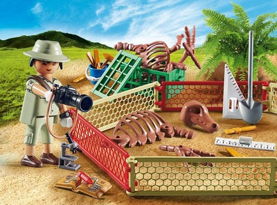Box Broken Playset Dinos Paleontologist Skeleton Dinosaur PLAYMOBIL ...