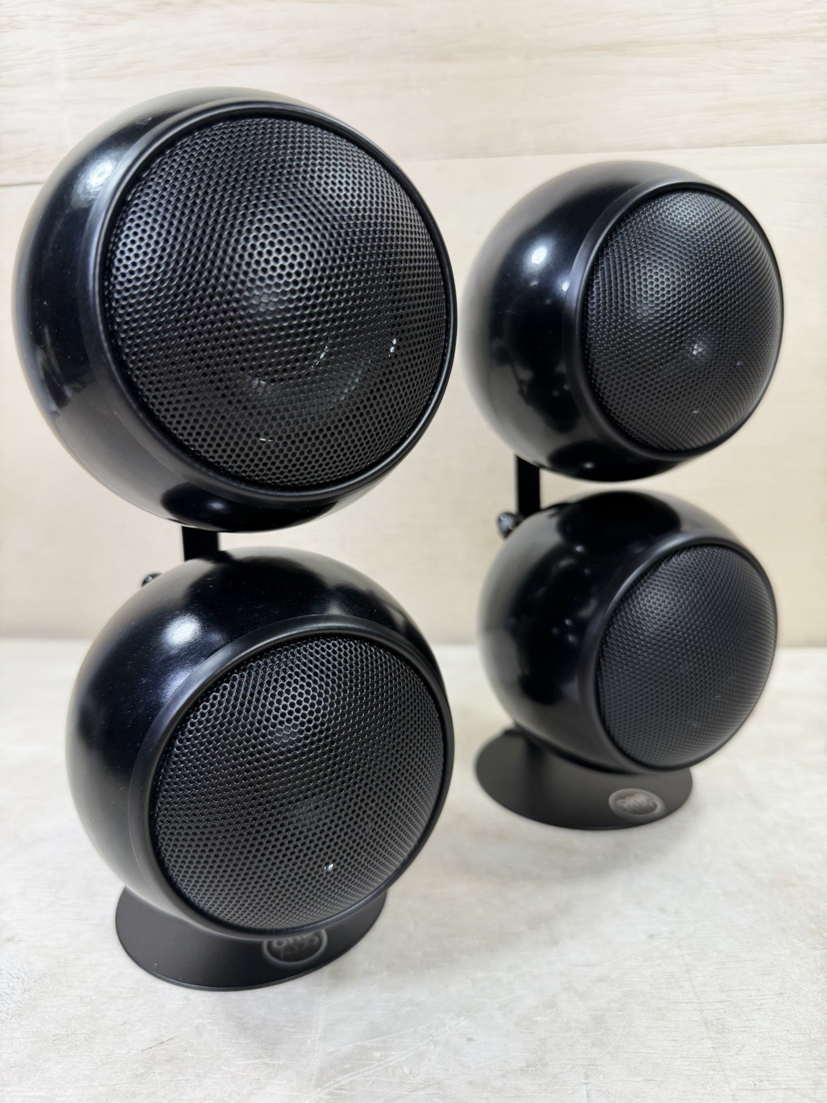 Orb Audio Mod1 Speakers Made in USA On Stands Lot Of 4 Hand Polished ...