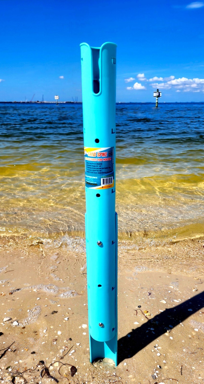 Adjustable Sand Spike Rod Holder-great for surf, beach fishing | eBay