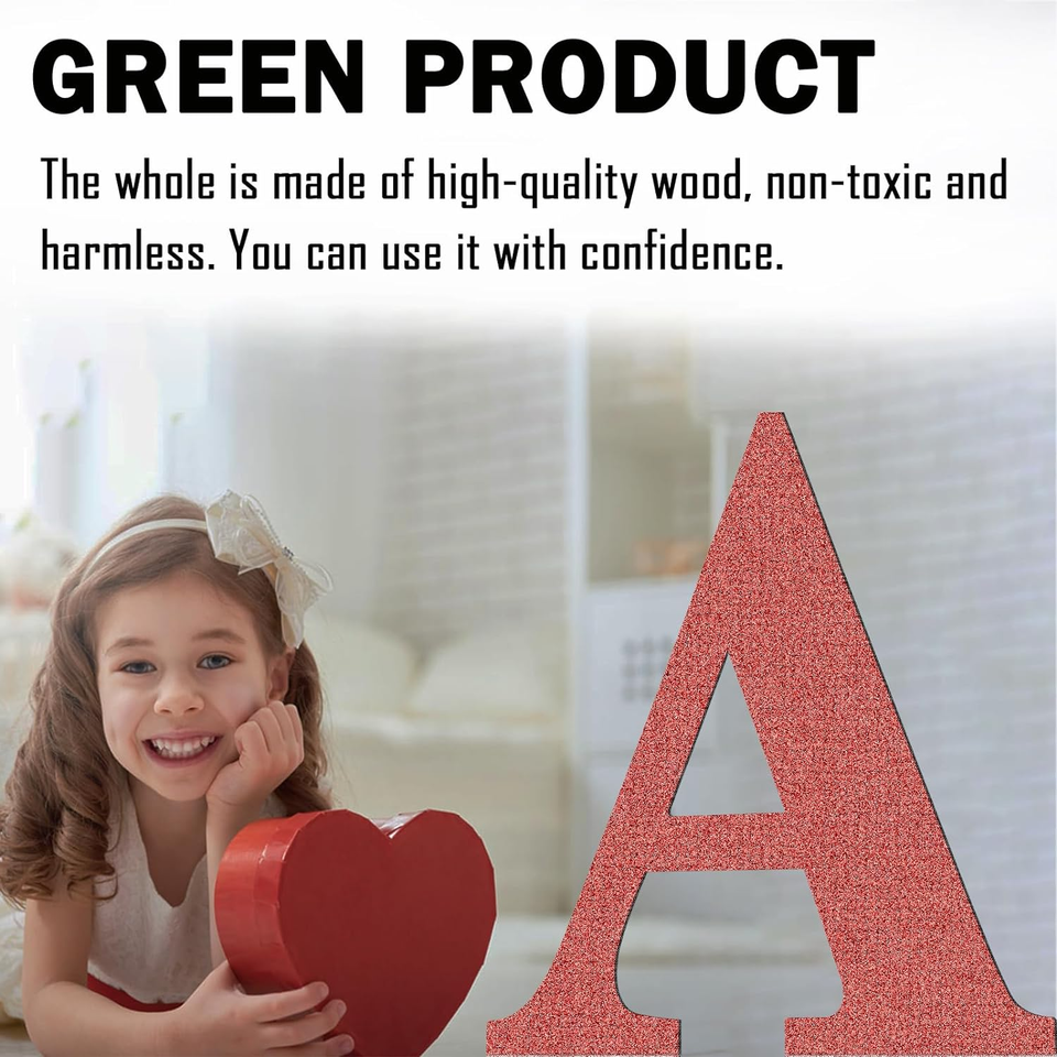 17 Inch Large Wooden Letters, Paintable Large Wood Letter for Crafts ...