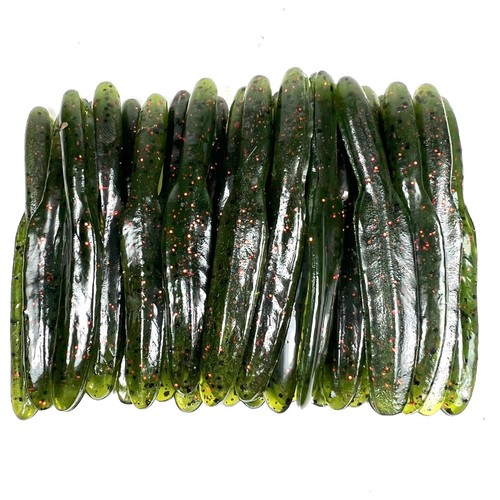 25 Hand Poured 3” Reaper Plastic Worms “Watermelon Red” | eBay