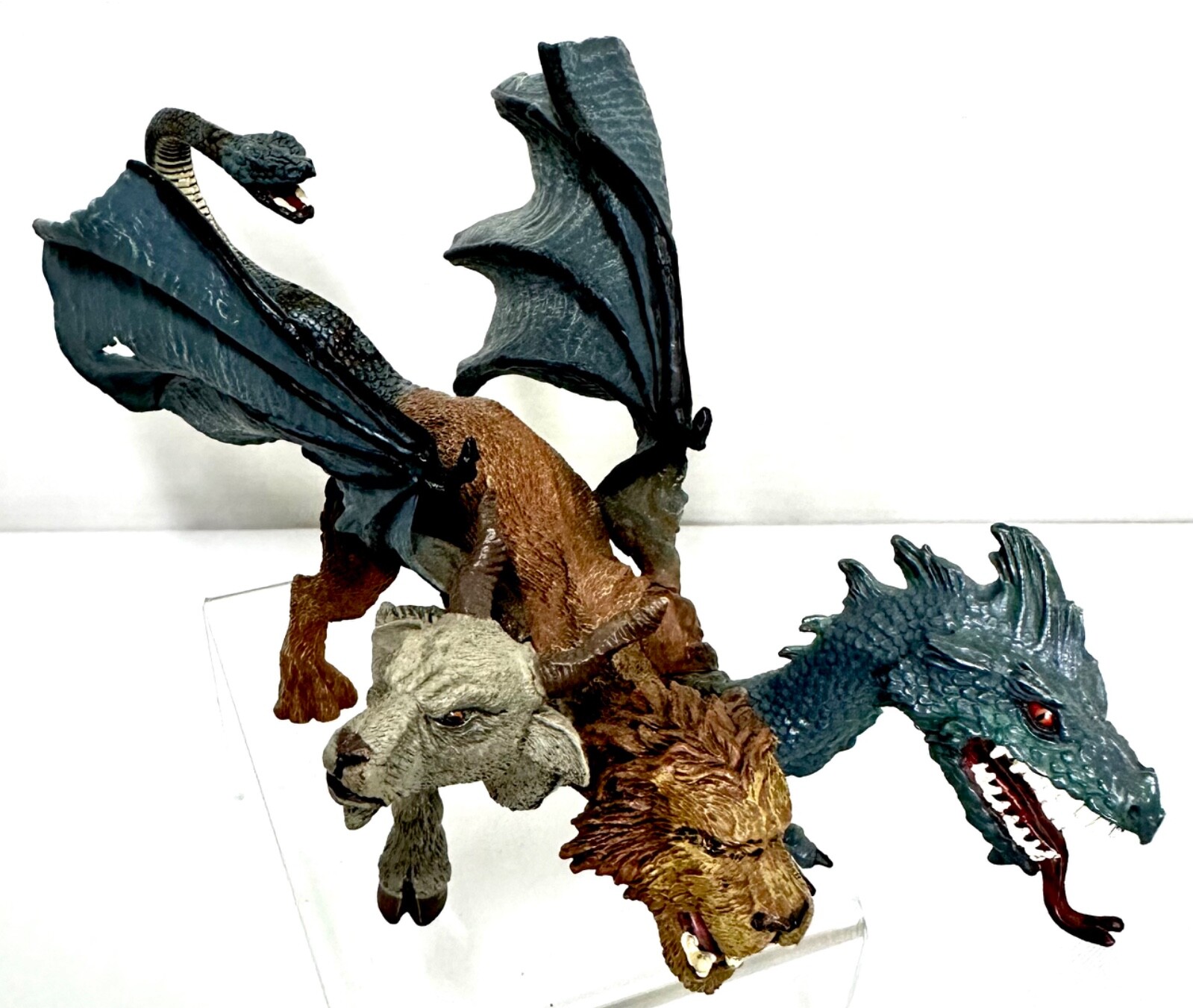 2008 Chimera SAFARI LTD Dragon Lion Goat Snake Mythical Realms Figurine ...