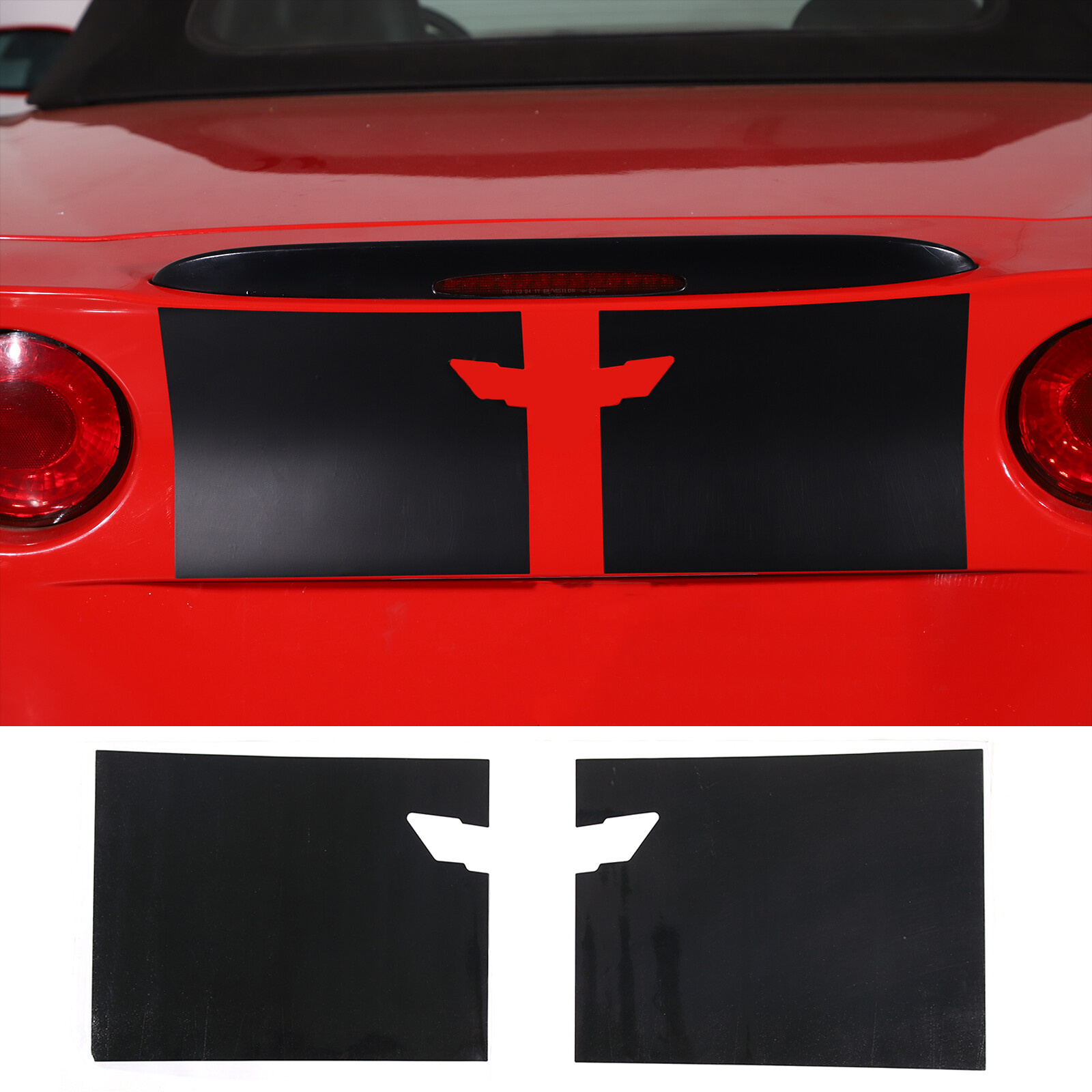 Black PVC Rear Tail Emblem Sticker Decal For Corvette C6 2005-2013 | eBay
