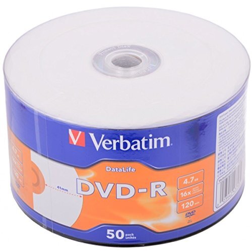 Dvd-R Verbatim 50 Units 4,7 Gb 16X (UK IMPORT) DVD [REGION 2] NEW | eBay