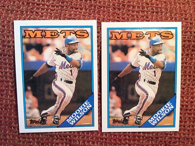 1988 Topps - #255 Mookie Wilson Mets 2 card lot. | eBay