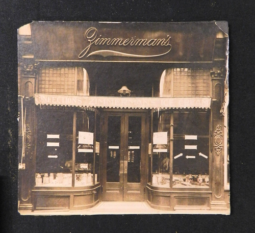 1920s Zimmermans Confections Ice Cream Storefront Original Photo | eBay