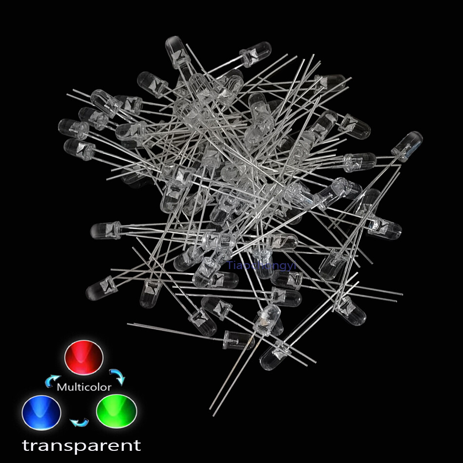 5mm Multicolor Slow/Fast Flashing LED diode Blinking light Emitting ...