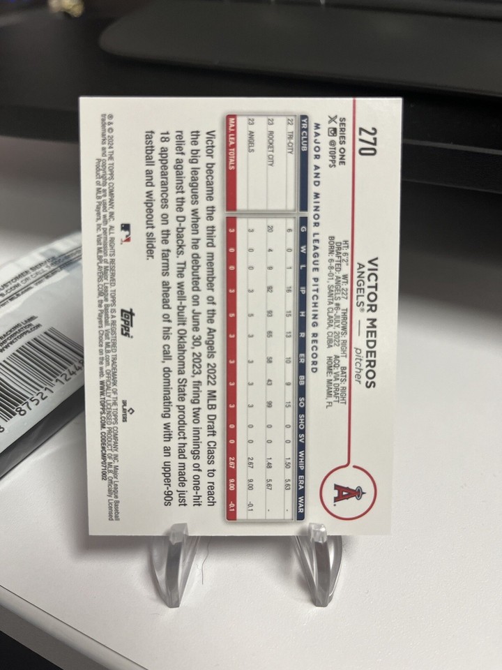 Victor Mederos Topps 2024 Series One Rookie Card | eBay