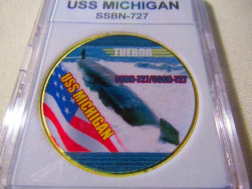 US NAVY SUBMARINE- USS MICHIGAN / SSBN-727 Challenge Coin | eBay